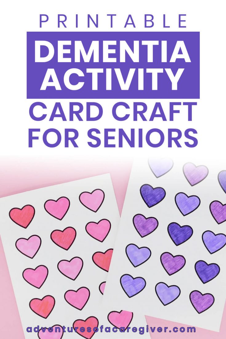 DIY Card Craft for Seniors - Dementia Activity - Adventures of a Caregiver
